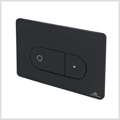 Noken Pulsador Doble Smart Line Oval Negro Altea