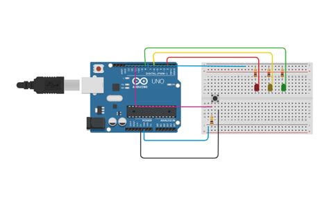 Circuit Design Pulsador Pull Down Tinkercad