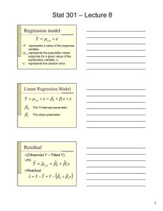 Regression Model Residual Analysis Presentation