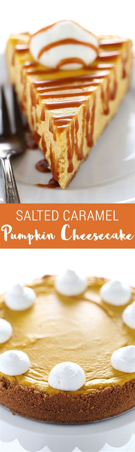 Salted Caramel Pumpkin Cheesecake