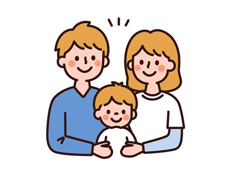 笑顔の温かい家族イラスト｜イラスト・フリー素材なら「シンテリ」