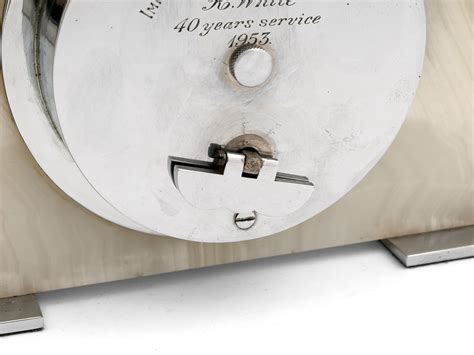 Goldsmiths And Silversmiths Co London Art Deco Mantel Clock Mark Goodger