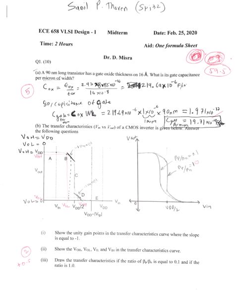 VLSI Answer Paper ECE Studocu