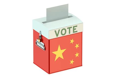 Premium Photo Voting Concept With Flag Of China On Ballot Box