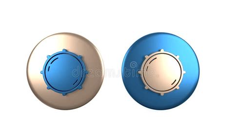 Colorful Dial Knob Level Technology Settings Icon Isolated On White