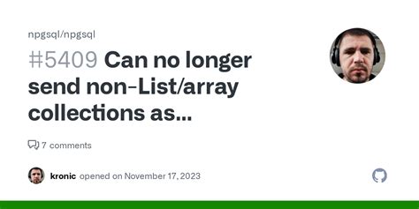 Can No Longer Send Non Listarray Collections As Postgresql Arrays