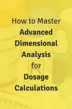 16 Nursing Dimensional Analysis Ideas Dimensional Analysis Nursing