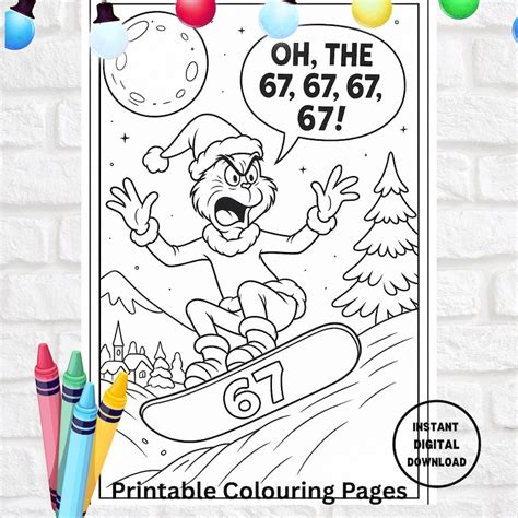 6 7 Colouring Pages Etsy