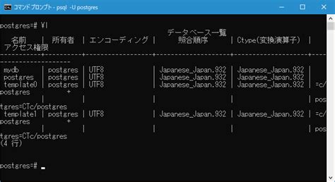 Postgresql Psqlのオプションの使い方とオプション一覧