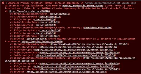 Angular15 Angular 15 Hmr Not Working Throwing Circular Dependency