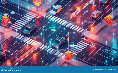 Aerial View Of Ai Specialists Testing Autonomous Vehicle Algorithms
