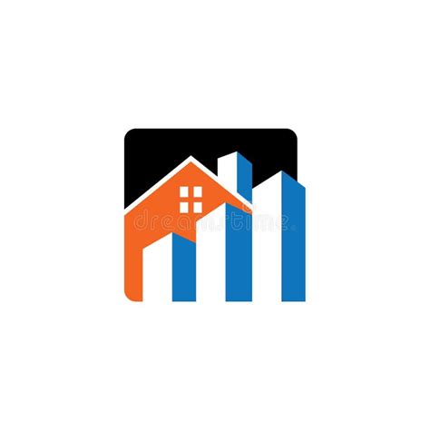 House Architect Building Logo Design Abstract Vector Illustration Stock