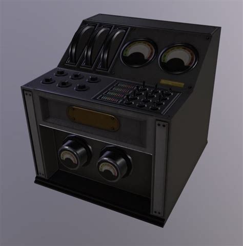 3d Model Computer Panel Vr Ar Low Poly Cgtrader