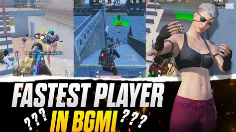 Fastest Player In Bgmi 🔥 Fastest 5 Finger Player Bgmi Youtube