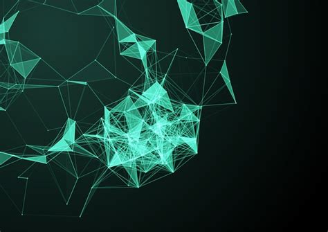 Free Vector Abstract Background With A Low Poly Plexus Network Design