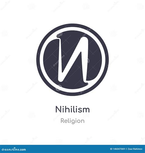 Nihilism Icon Isolated Nihilism Icon Vector Illustration From Religion Collection Stock Vector