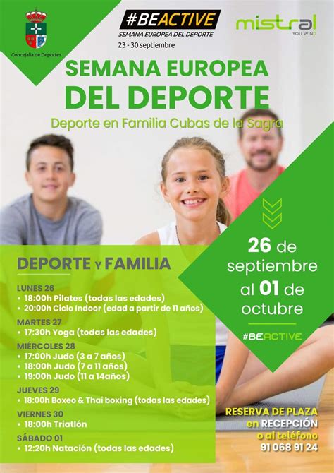 Programación De La Semana Europea Del Deporte En Cubas