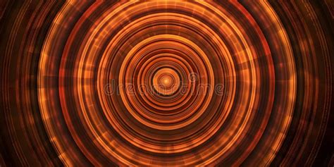 Dynamic Concentric Circles Burst With In A Rich Terracotta Colorevoking Movements In This