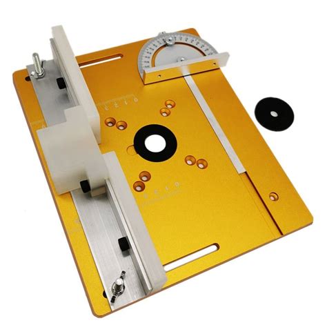 Router Table Insert Plate With Miter Gauge And Miter Fence Set