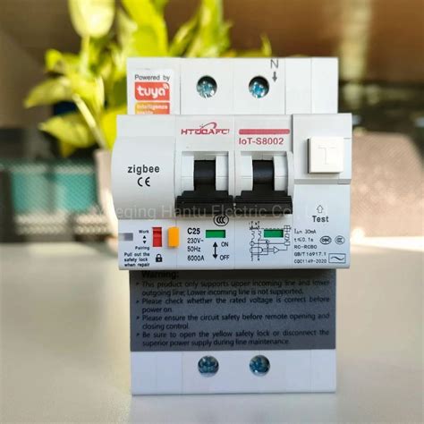 Smart Switch Mcb Rcbo Zigbee Double Pole Connection To Alexa App And