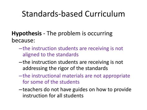 Standards Based Curriculum Pptx