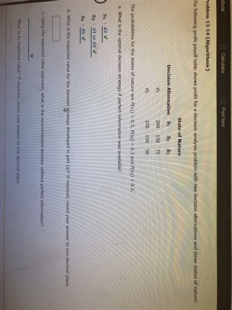 Solved EBook Calculator Print Item Problem Chegg
