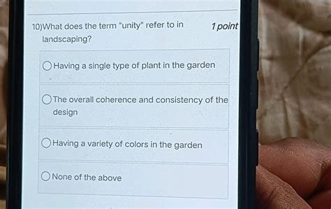 10 What Does The Term Unity Refer To In 1 StudyX