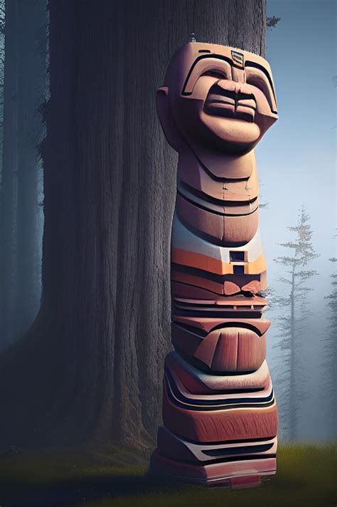 Generated Totem Carved Mast Free Image On Pixabay