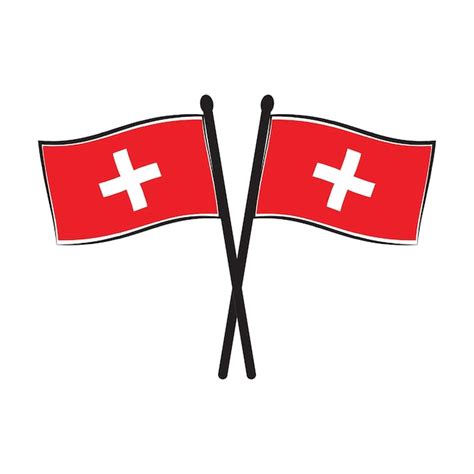 Premium Vector Swiss Flag Icon