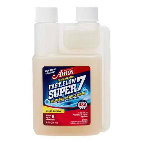 Prof Amos 8oz Fastflow Super7 Concentrated Microbial Drain Solution 21255543 Hsn