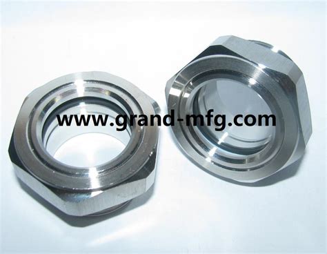 Npt Oil Sight Glass For Gha Series Rotary Gear Heavy Duty Abrasive