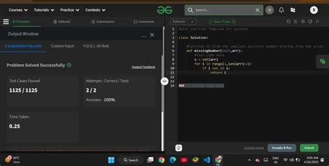 Codingjourney Geeksforgeeks Problemsolving Neverstoplearning Sumit Chaurasiya