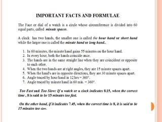 Quantitative Aptitude Clock PPTX