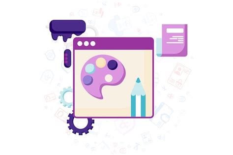 Premium Vector Online Based Design Software Interface