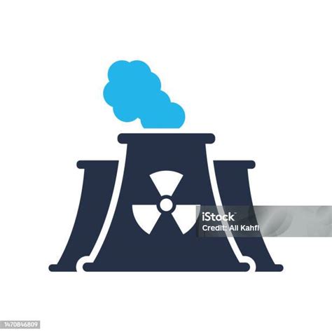 原子力発電所のアイコン単一の実線のアイコンベクターイラストウェブサイトのデザインロゴアプリテンプレートuiなど アイコンのベクターアート