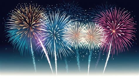 Premium Photo Firework Background