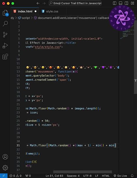 Create A Cool Emoji Cursor Trail Effect With Javascript In Minutes 💻