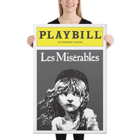 Playbill® Les Miserables Canvas