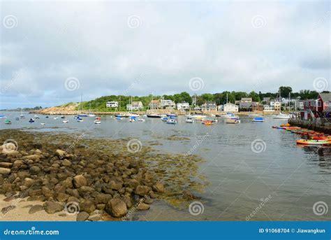 Yachts In Rockport Harbor Rockport Ma Usa Editorial Stock Image