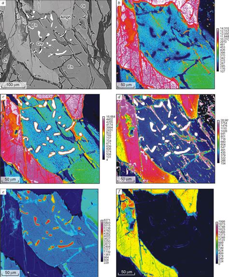 X Ray Spectral Map 2 Of Areal Element Distribution In Enstatite Site Download Scientific