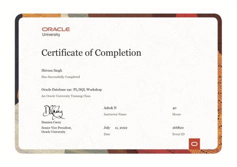 Shivam Kumar Singh On Linkedin Oracle University Sql