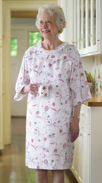 Budget Flannel Open Back Nightgown Buck And Buck Night Gown Old Lady