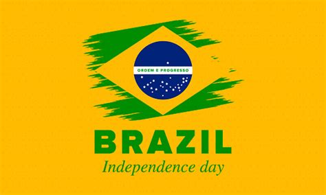 브라질 독립기념일 행복한 국경일 자유의 날 9월 7일 연례 기념 브라질 국기입니다 애국적인 브라질 디자인 포스터 카드 배너 템플릿 배경 벡터 일러스트레이션 0명에 대한 스톡