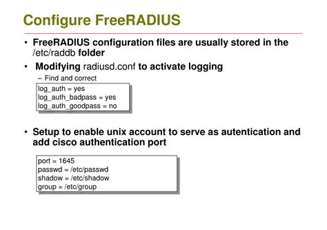 Ppt Configuring Linux Radius Server Powerpoint Presentation Free