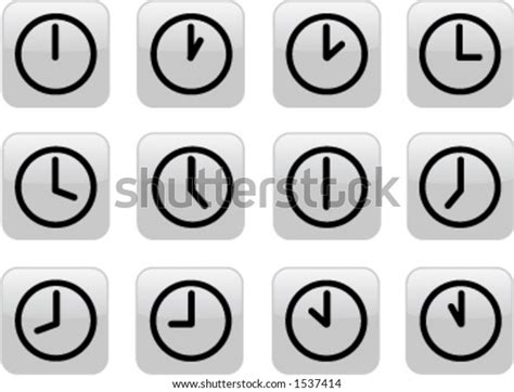 Clock Every Hour Stock Vector Royalty Free 1537414 Shutterstock