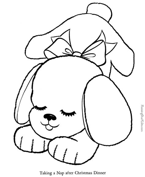 Coloriage Chiot Animaux Coloriages à imprimer