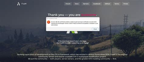Error While Installing FiveM Exe FiveM Client Support Cfx Re Community