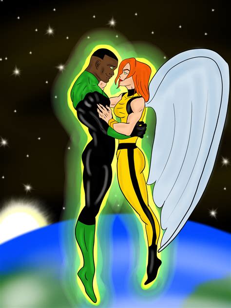 Green Lantern And Hawkgirl By Nilihas On Deviantart