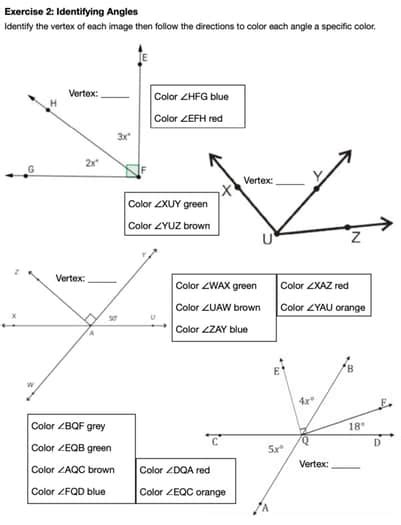 Introduction To Angles Notes And Assignment By Beros Math Tpt