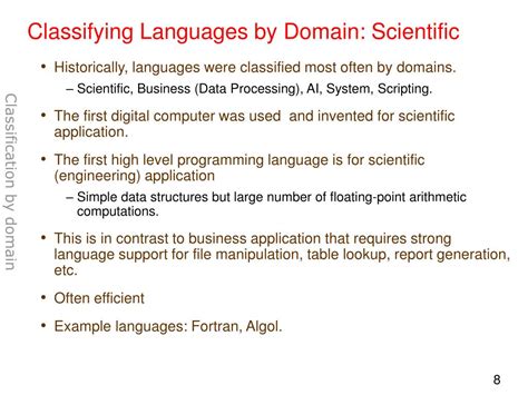 Ppt 03 60 440 Principles Of Programming Languages Classification Of Programming Languages
